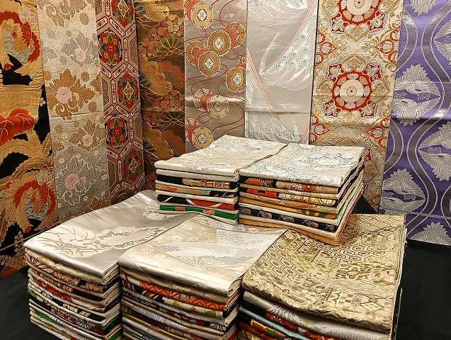 平和屋着物■袋帯 西陣 まとめて100点 鳳凰 向かい鶴 孔雀 尾長鳥 松竹梅 楽器 正倉院 宝相華 駒刺繍 佐賀錦 未使用品あり 全て正絹 mmm950