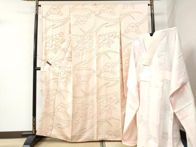平和屋着物●豪華振袖・長襦袢セット　絞り　椿　正絹　逸品　CAAW8761yc