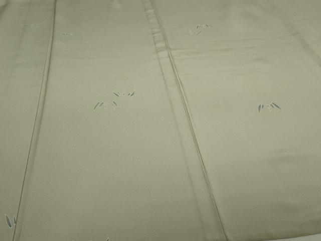 平和屋着物▽上質な小紋　単衣　友禅　作家物　草花文　正絹　逸品　DAAV9980sf