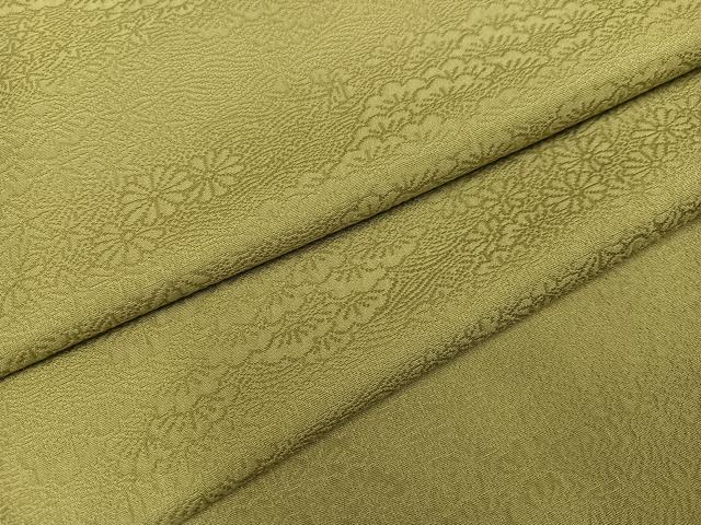 平和屋着物●上質な色無地　利休茶色　正絹　逸品　AABA1304ph