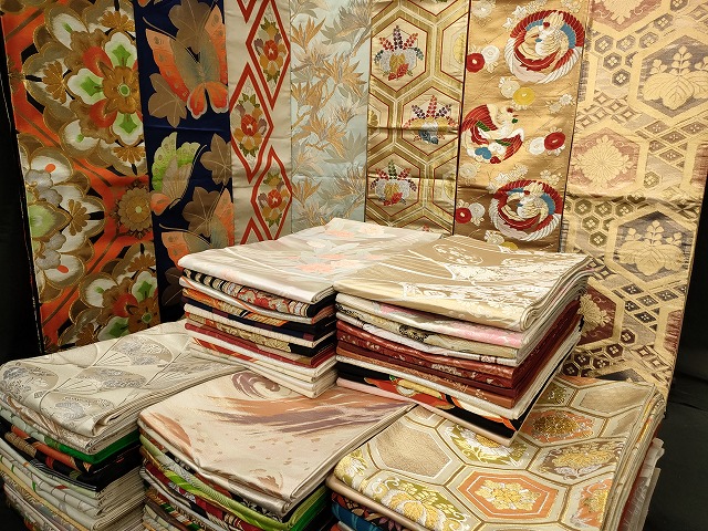 平和屋本店■袋帯 西陣 まとめて100点 向かい鶴 鳳凰 蝶 松竹梅 花柄 宝相華 佐賀錦 金銀糸 など 着用可能多数 未使用品有 全て正絹 se3617