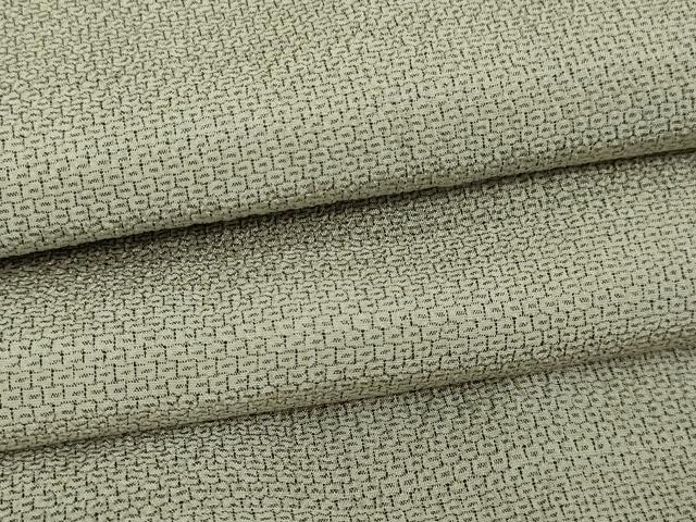 平和屋着物▽本塩沢　単衣　110亀甲　正絹　逸品　DAAV9989sf