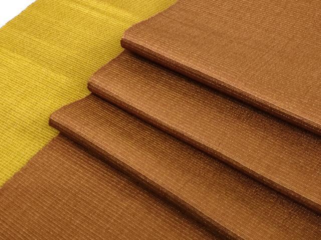 平和屋着物■極上　本場黄八丈　八寸名古屋帯　一重帯　逸品　DZAA9547kh5