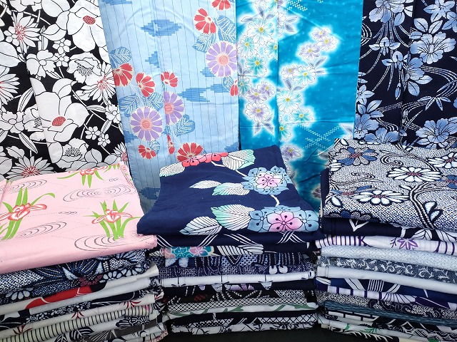 平和屋本店■浴衣 まとめて 45点 花柄 山本寛斎 kansai など 着用可能多数 未使用品あり ppp2591