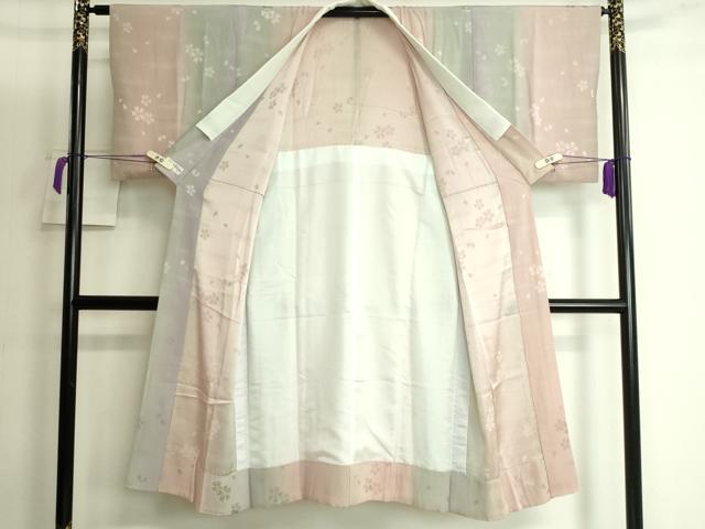 平和屋着物■上質な長襦袢　無双仕立て　舞桜　逸品　未使用　DZAA9781kh5 平和屋着物□上質な長襦袢 無双仕立て 舞桜 暈し染め やまと誂