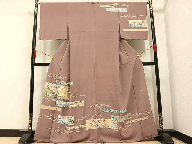 平和屋着物●訪問着　友禅　作家物　松彩　正絹　逸品　AABA7879ph