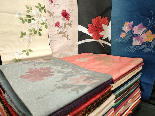 平和屋本店■夏物 袋帯 絽 紗 まとめて 50点 花柄 葡萄 手描き 刺繍 金銀糸 など 未使用品あり 全て正絹 se3642