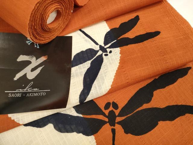 平和屋着物∴夏物　浴衣　蜻蛉　トンボ　綿　逸品　DAAW7236zzz