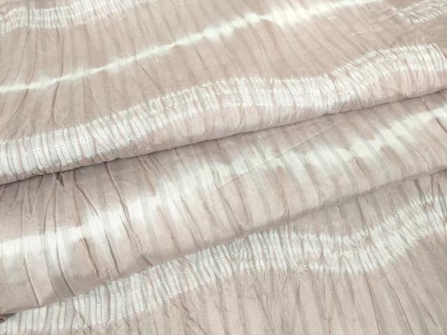 平和屋着物▽本場縞大島紬　単衣　杢目絞り　横段文　やまと誂製　正絹　逸品　DAAX3045az