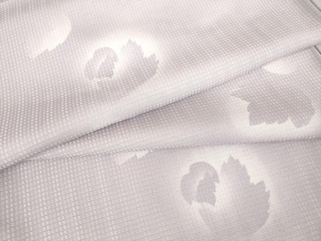 平和屋着物▽上質な小紋　単衣　舞葉文　暈し染め　正絹　逸品　DAAX3131az