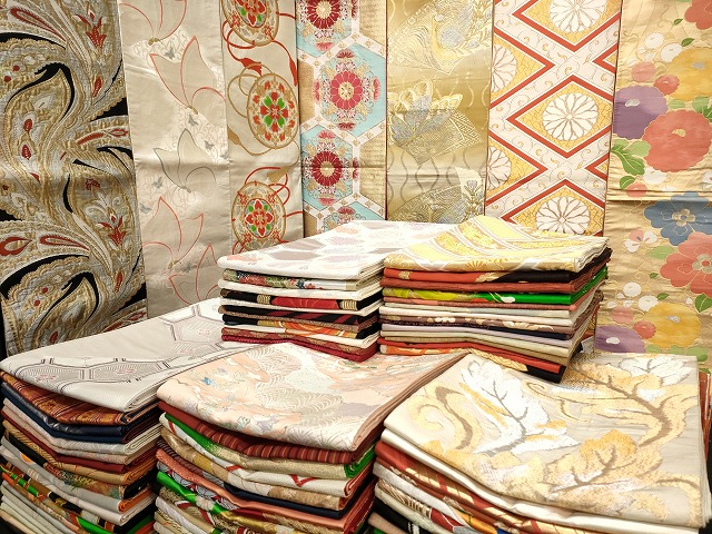 平和屋本店■袋帯 西陣 まとめて100点 鶴 孔雀 蝶 更紗 花柄 金銀糸 など 着用可能多数 未使用品あり 全て正絹 se3666