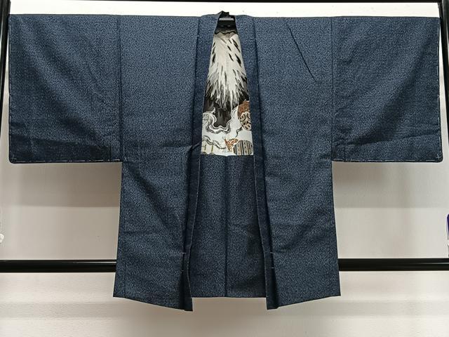 平和屋着物＃男性　紬　亀甲絣　正絹　逸品　未使用　CAAX7889ua