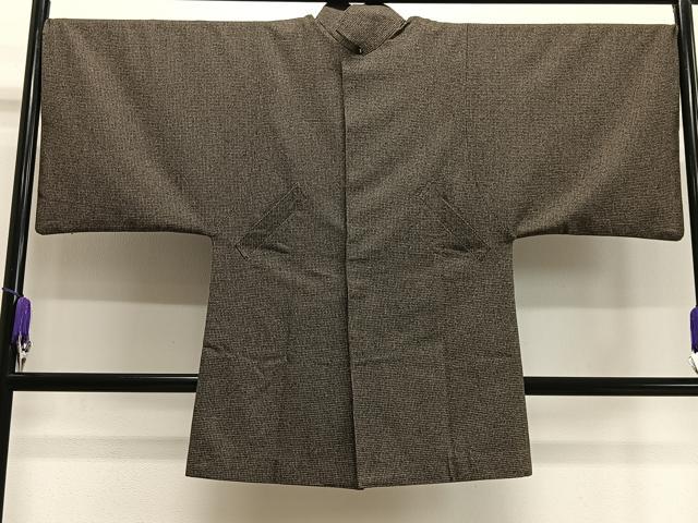 平和屋着物＃男性　和装コート　格子柄　CAAX7899ua