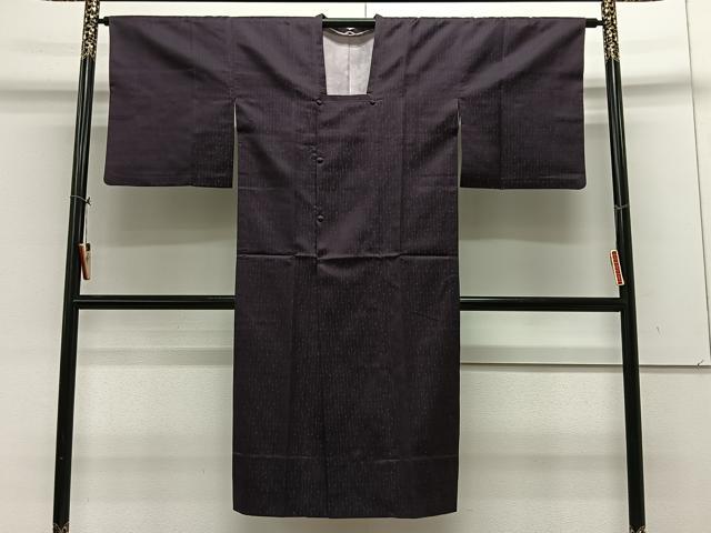 平和屋着物＃道行コート　単衣　雨コート　抽象文様　ロング丈　正絹　逸品　CAAX7870ua