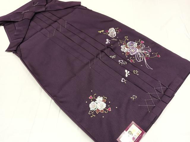 平和屋着物●行灯袴　刺繍　舞花文　金糸　洗える着物　未使用　AABB2991ph