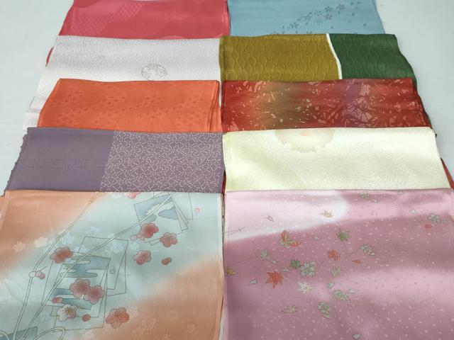 平和屋着物★和装小物　帯揚げ10枚　正絹　逸品　DAAV8148by