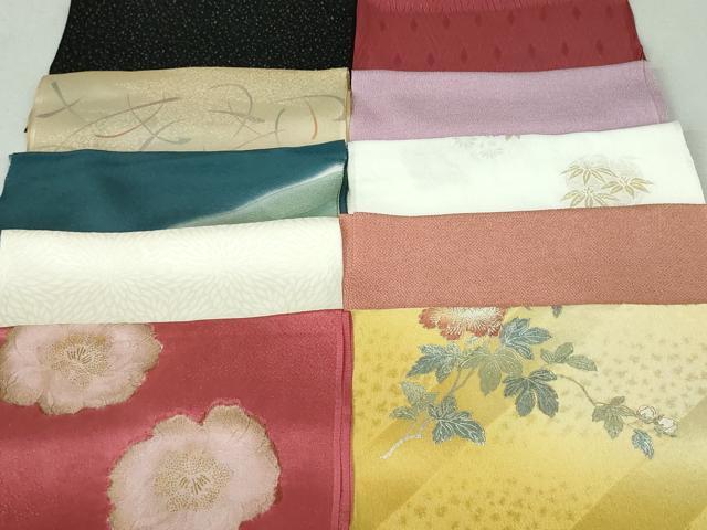 平和屋着物★和装小物　帯揚げ10枚　正絹　逸品　DAAV8186by