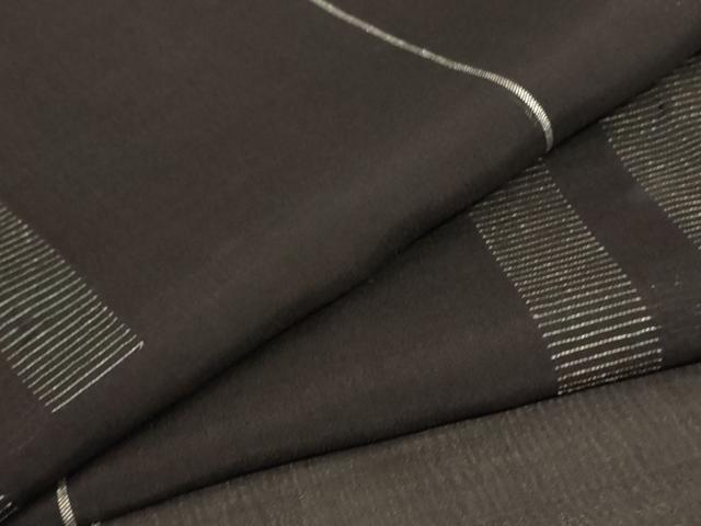 平和屋着物＊夏物　小紋　紗　幾何学文様　正絹　逸品　AABB2517jd