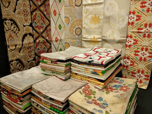 平和屋本店■袋帯 西陣 まとめて100点 鳳凰 鶴 花兎 向かい蝶 風景 更紗 花柄 宝相華 佐賀錦 金銀糸 など 未使用品あり 全て正絹 se3691