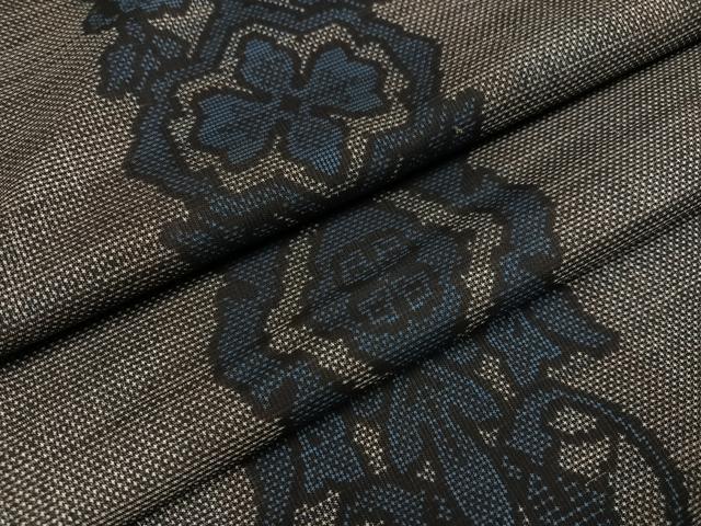 平和屋着物●本場大島紬　一元7マルキ　花間道　正絹　逸品　未使用　AABB4358ph