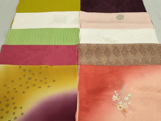 平和屋着物★和装小物　帯揚げ10枚セット　正絹　逸品　DAAV8203by