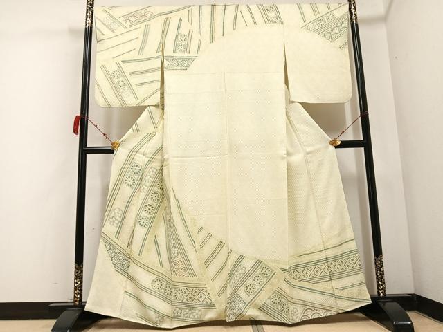 平和屋着物●訪問着　絞り　舞花文　正絹　逸品　AABB6283ph