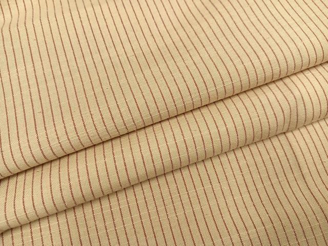 平和屋着物●上質な紬　縞　正絹　逸品　AABB8173ph