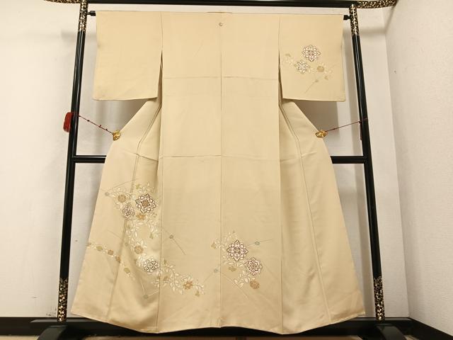 平和屋着物●創業460年・千總　訪問着　花唐草文　金彩　正絹　逸品　AABB8184ph