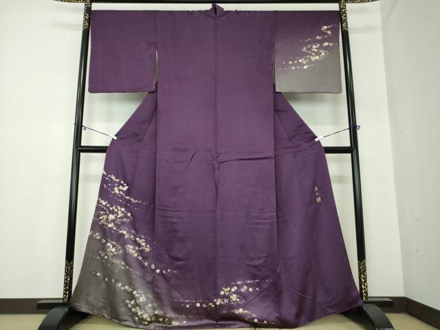 平和屋着物●金彩友禅　卓越技能者・名工・和田光正　訪問着　吹き寄せ花文　暈し染め　金銀彩　さが美扱い　正絹　逸品　DAAY1110ps