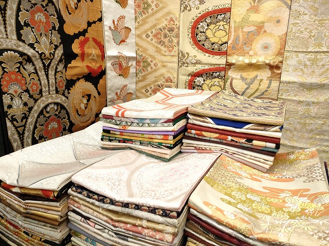 平和屋本店■袋帯 西陣 まとめて100点 鳳凰 向かい鶴 蝶 更紗 花柄 宝相華 佐賀錦 金銀糸 など 着用可能多数 未使用品あり 全て正絹 se3710