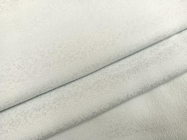 平和屋着物●上質な色無地　草花地紋　蕎麦切色 　正絹　逸品　未使用　AABC0668ph