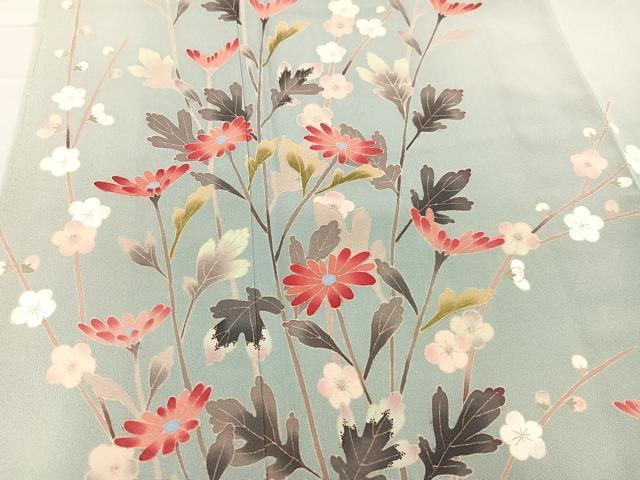 平和屋着物○本加賀友禅作家 和泉衛知 訪問着 枝花文