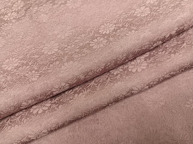 平和屋着物●上質な色無地　花地紋　鴇浅葱色　正絹　逸品　AABC0669ph