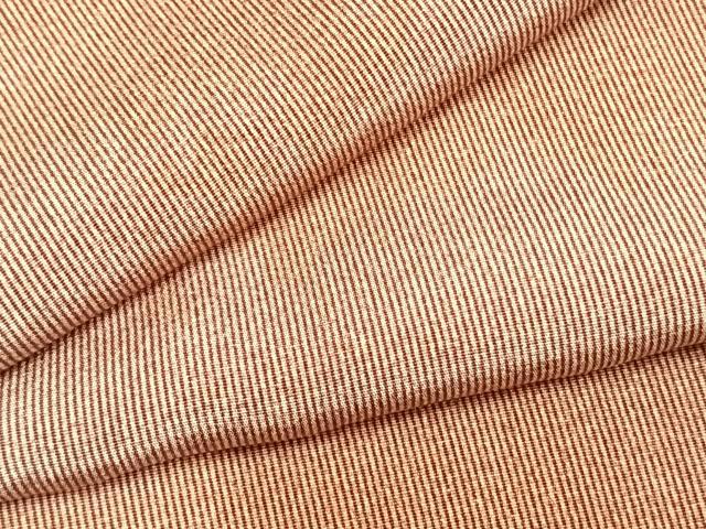 平和屋着物▽上質な小紋　単衣　縞　正絹　逸品　AABC0331fy