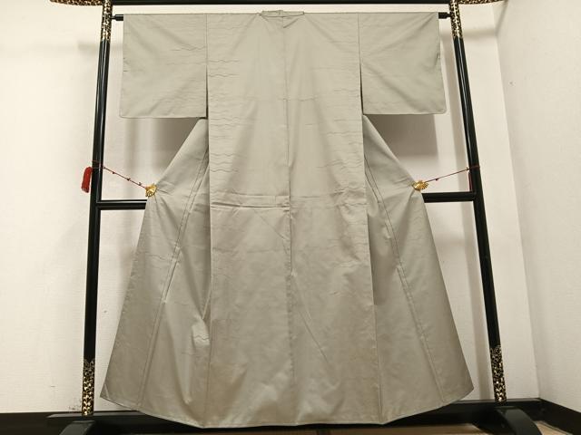 平和屋着物●本場大島紬　訪問着　刺繍　刺し子　波　正絹　逸品　未使用　AABC2598ph