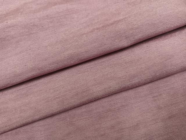 平和屋着物●上質な紬　色無地　梅鼠色　正絹　逸品　AABC3330ph