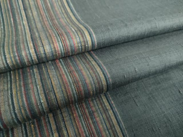 平和屋着物●上質な紬　縞　正絹　逸品　DAAY1463ps