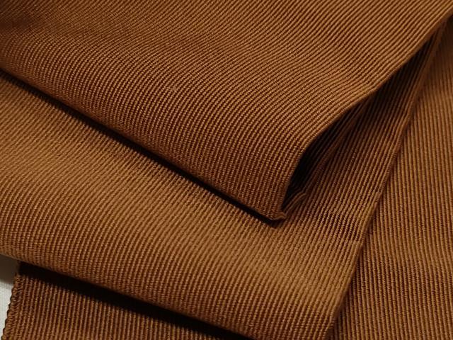 平和屋着物●男性　爪＆#25620；き本綴れ　角帯　渋紙色　正絹　逸品　CAAZ6409dy