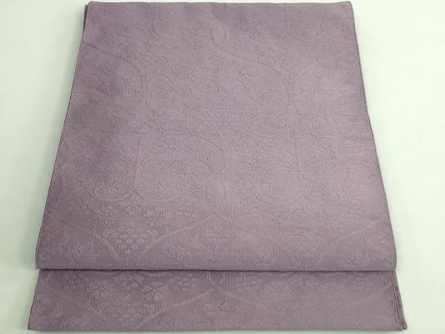 平和屋着物■極上　西陣　河村織物　河村つづれ　八寸名古屋帯　洋花文　浅紫色地　逸品　DZAB1230kh5