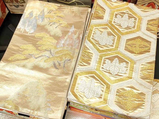 平和屋本店□袋帯 西陣 まとめて100点 鳳凰 向かい鶴 蝶 更紗 花