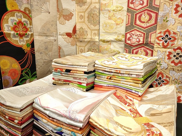 平和屋本店■袋帯 西陣 まとめて100点 鳳凰 向かい鶴 蝶 更紗 花柄 宝相華 佐賀錦 金銀糸 など 着用可能多数 未使用品あり 全て正絹 se3752