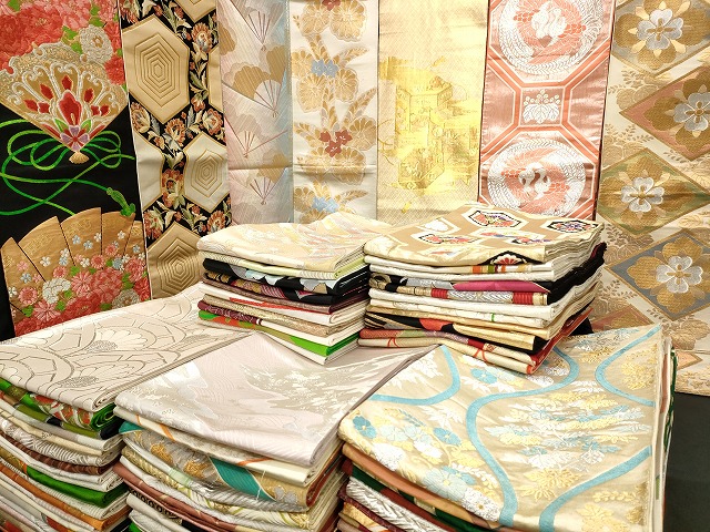 平和屋本店■袋帯 西陣 まとめて100点 向かい鳳凰 鶴 更紗 花柄 宝相華 佐賀錦 金銀糸 など 着用可能多数 未使用品あり 全て正絹 se3753