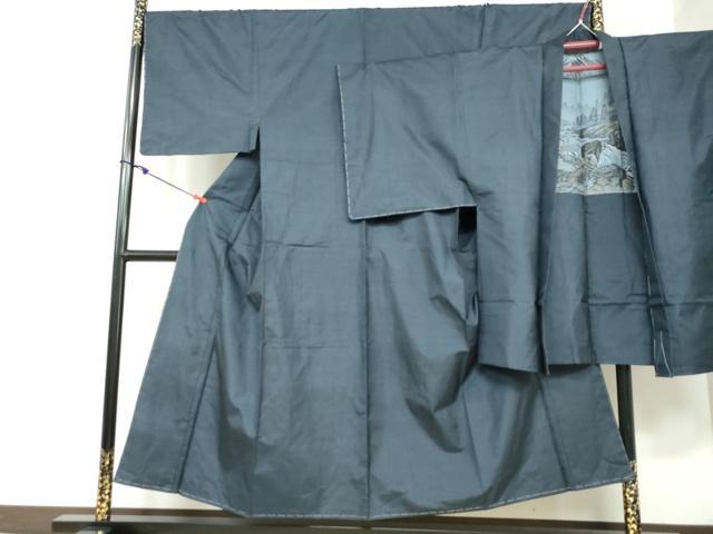 平和屋着物●男性　本場大島紬　アンサンブル　長羽織　100亀甲　総詰め　正絹　逸品　未使用　DAAY5422ud