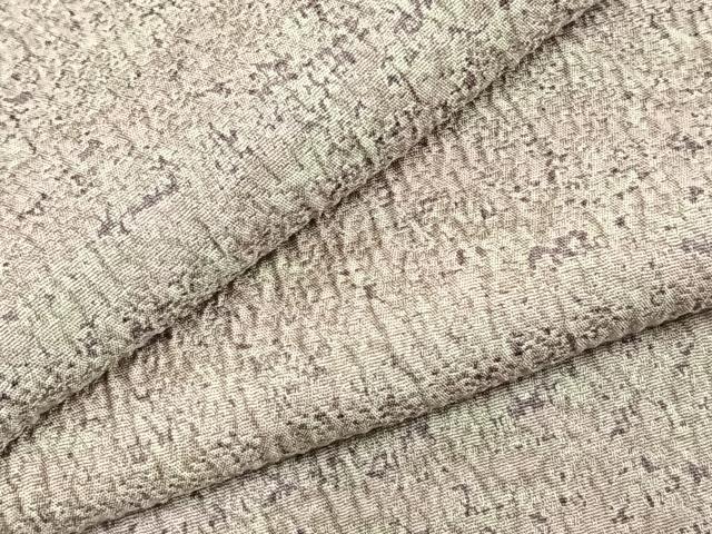 平和屋着物▽上質な小紋　単衣　霞文　正絹　逸品　AABC3771fy