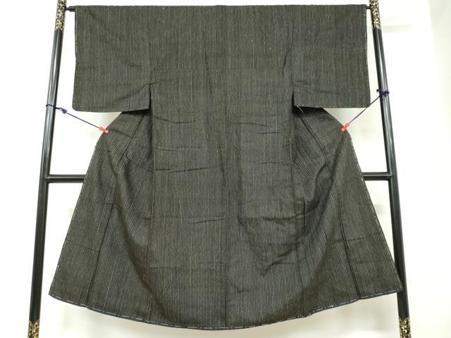 平和屋着物●男性　紬　抽象文様　正絹　逸品　未使用　DAAY5508ud