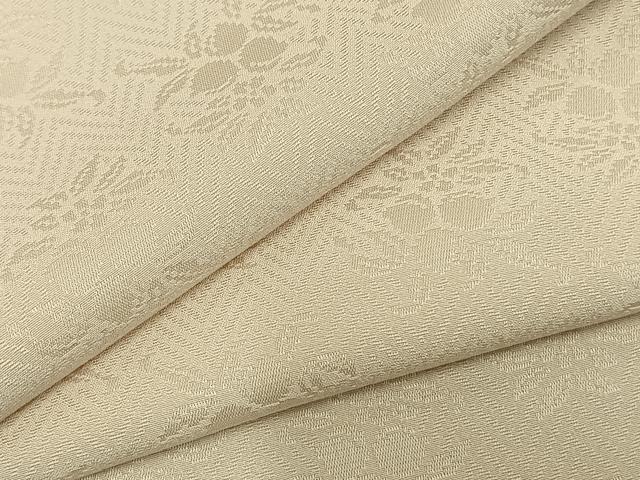 平和屋着物▽撫松庵　色無地　単衣　草花地紋　砥粉色　洗える着物　AABC3856fy