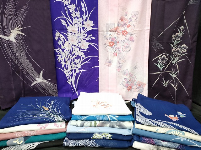 平和屋本店■夏物 訪問着 絽 紗 洗える着物 まとめて20点 燕 人物花柄 手描き 銀彩 着用可能多数 se3772