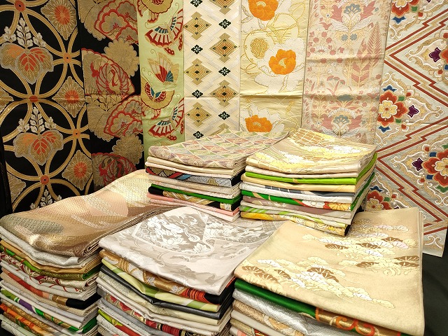 平和屋本店■袋帯 西陣 まとめて100点 向かい鶴 蝶 更紗 花柄 七宝 宝相華 楽器 佐賀錦 金銀糸 など 未使用品あり 全て正絹 se3776