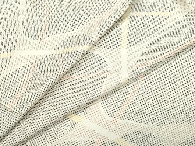 平和屋着物●本場大島紬　白大島　7マルキ　吉祥文　正絹　逸品　CAAZ8201vf