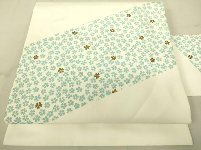 平和屋着物●九寸名古屋帯　舞桜文　金彩　DAAX8432du